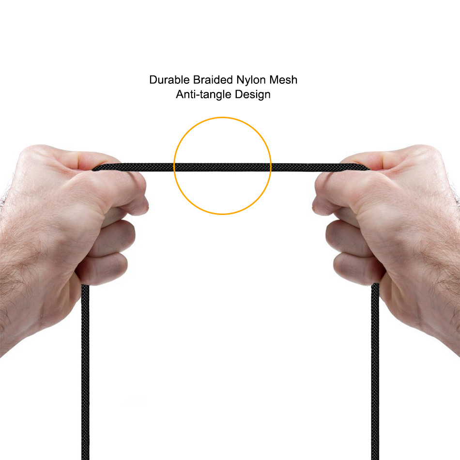 Baseus MVP 90 Degree USB Type-C Nylon Charging Cable (1m)